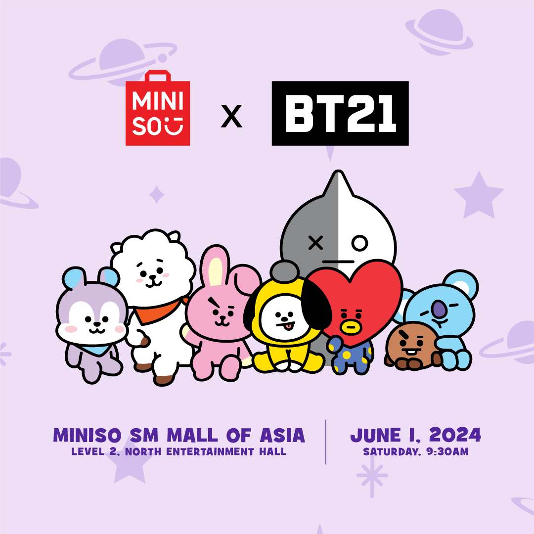 BT21 meets MINISO 💜 – Miniso Philippines Official
