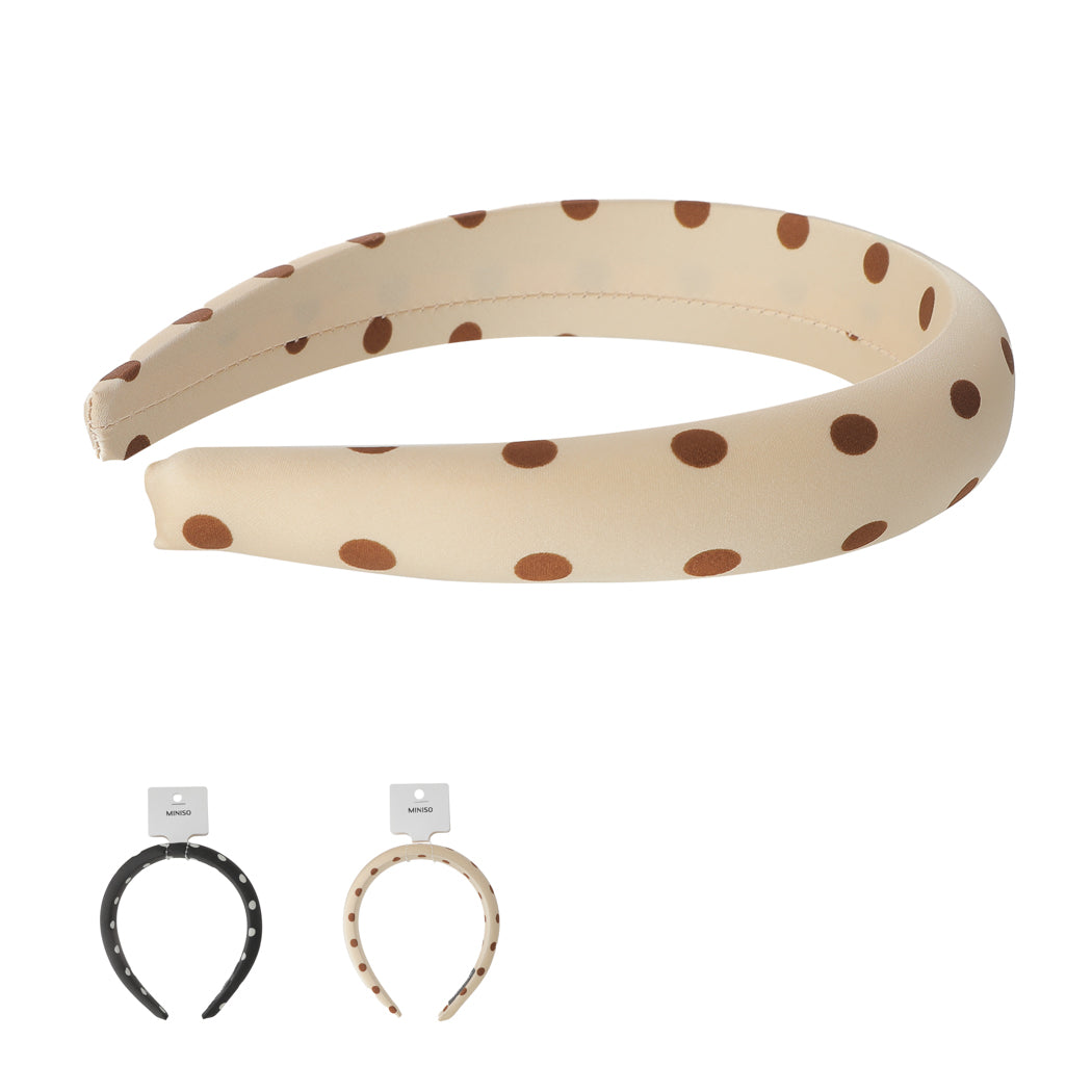 MINISO Polka Dot Sponge Hair Hoop 1 pc – Miniso Philippines Official