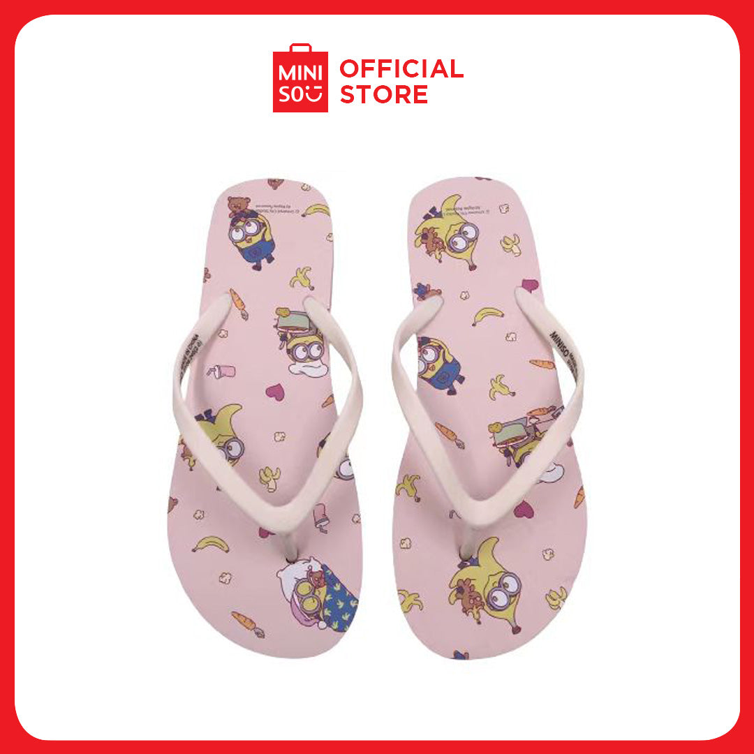 MINISO Minions Collection Women's Flip-Flops(Pink,39-40) – Miniso ...