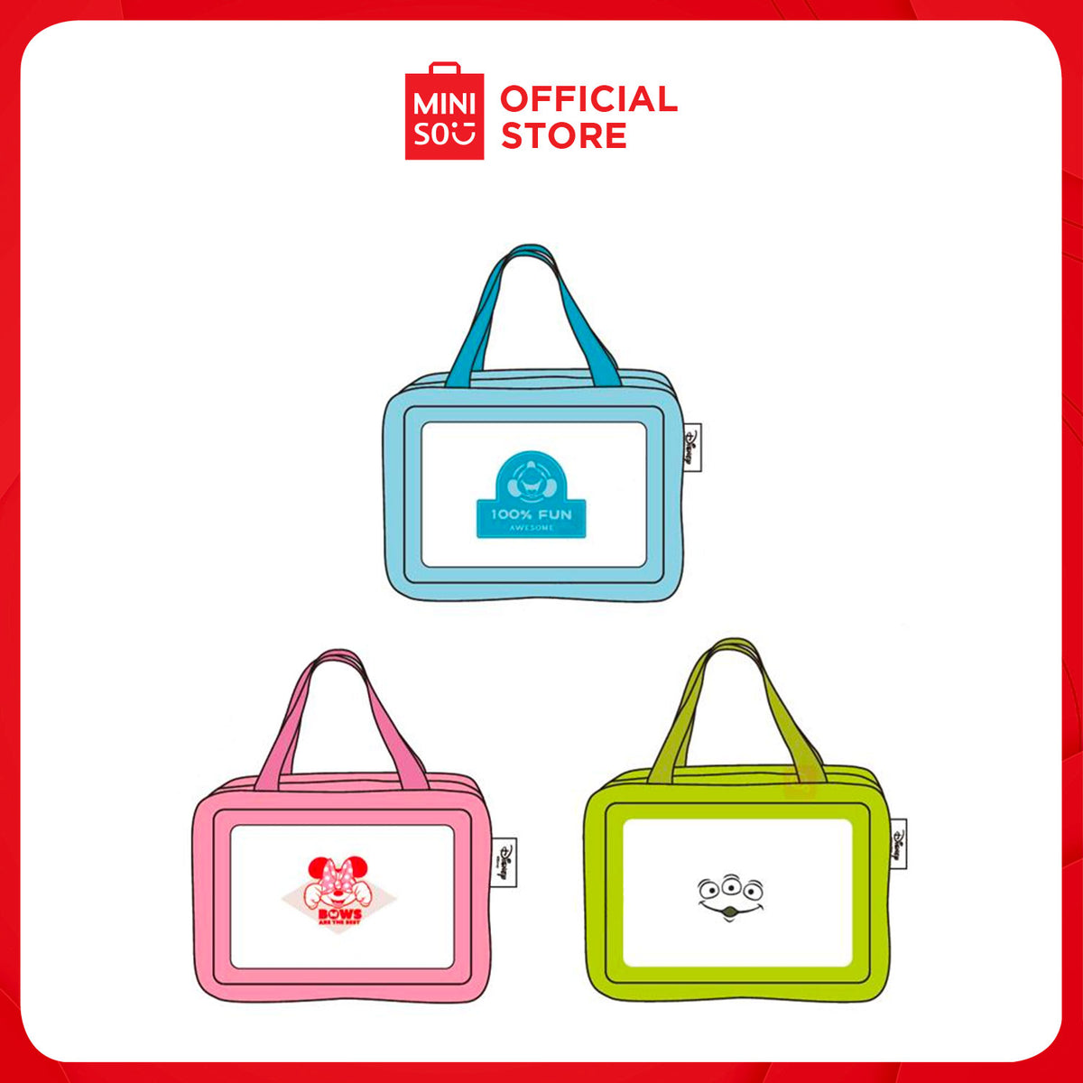 MINISO Disney 100 Smile Faces Collection Storage Bag – Miniso ...