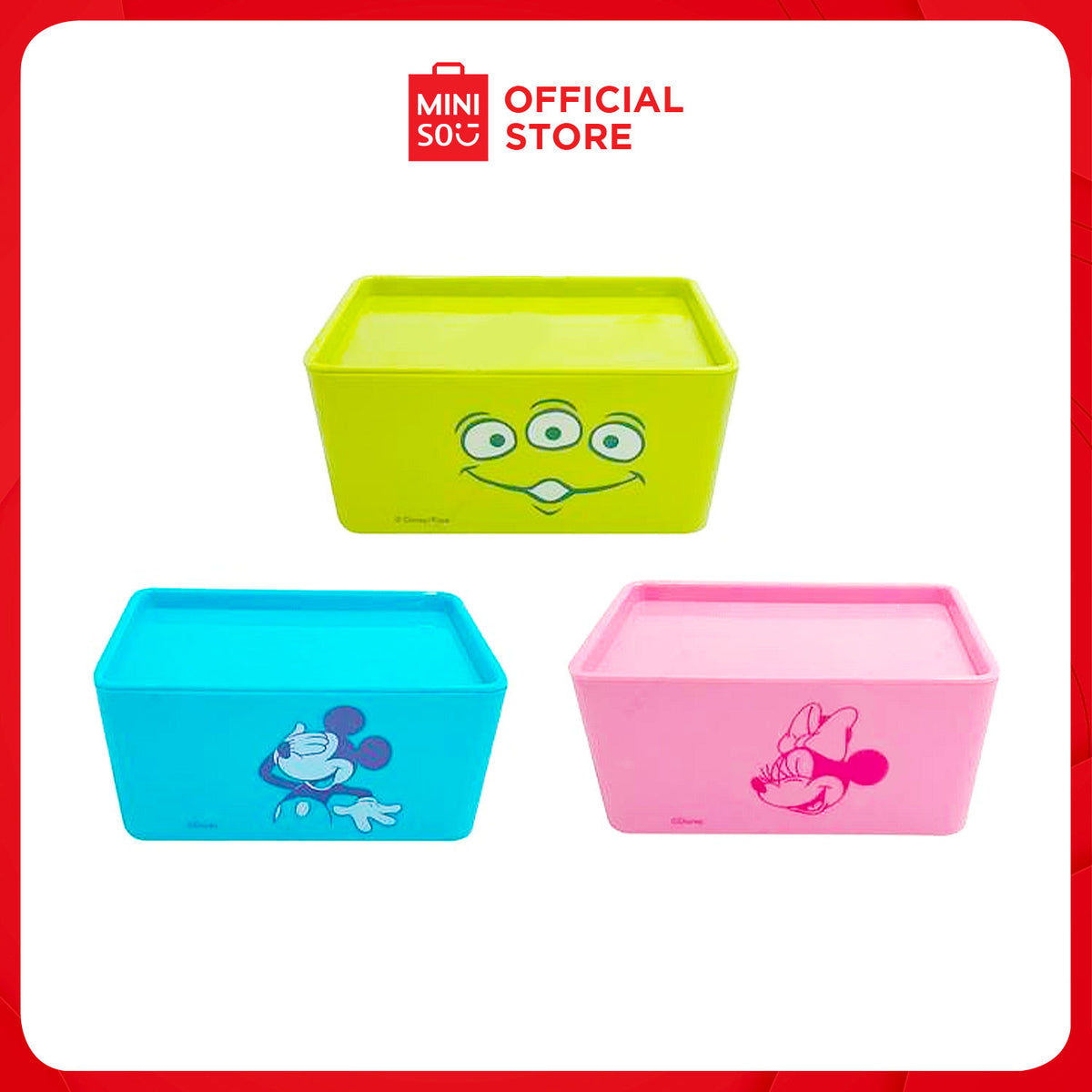 MINISO Disney 100 Smile Faces Collection Storage Box with Lid – Miniso ...