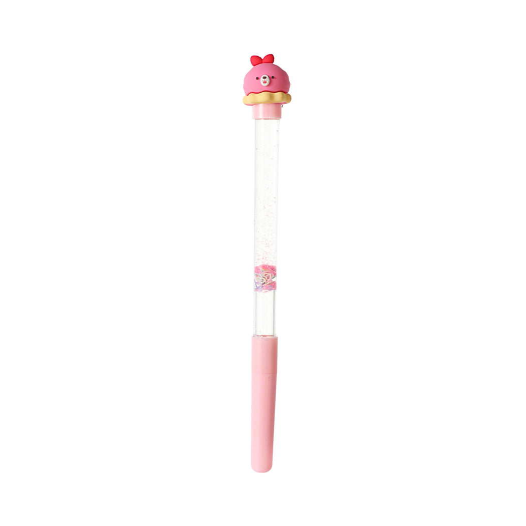 MINISO MINI FAMILY Sweet Bunny Series Quicksand Ballpoint Pen(Pink ...