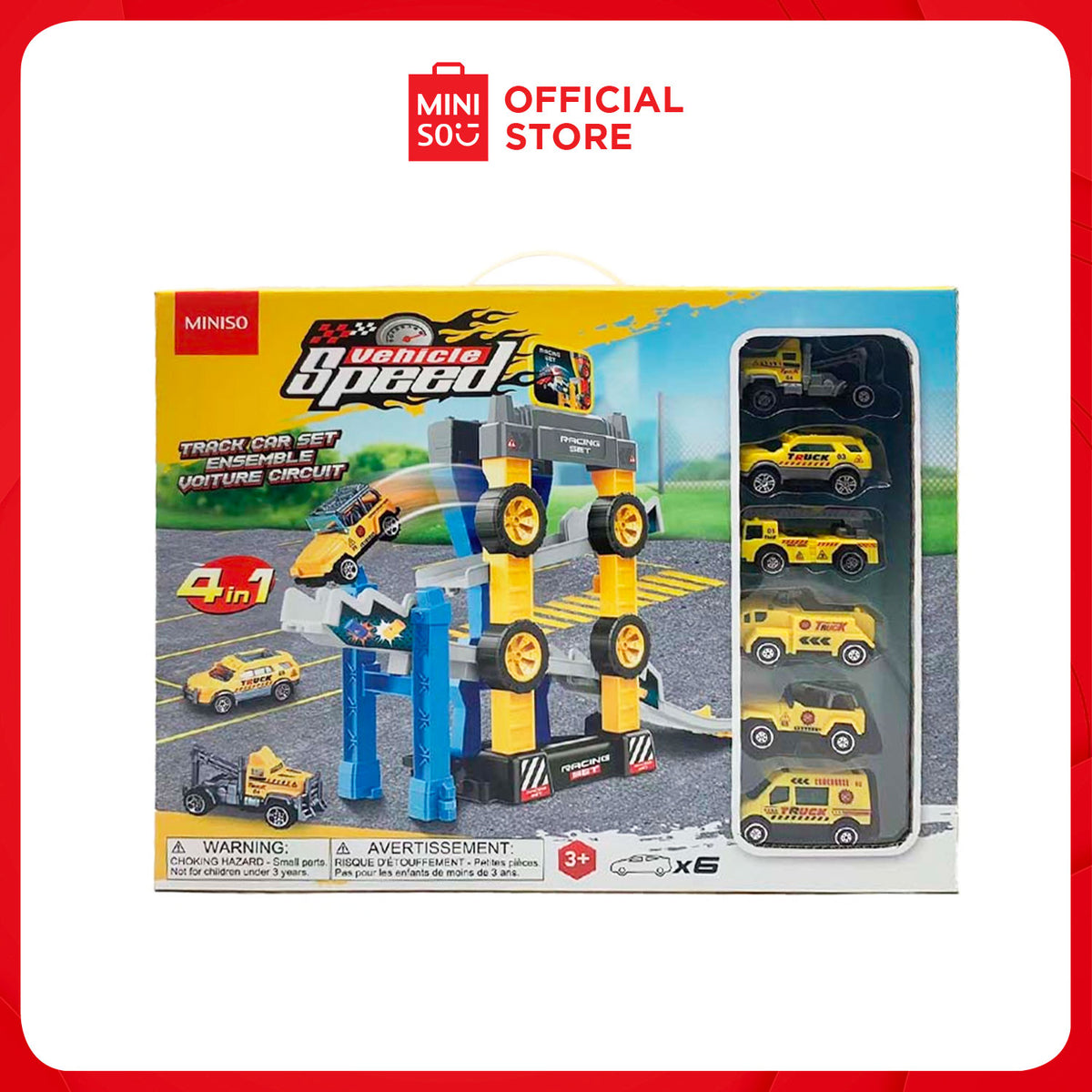 MINISO Track Car Set - Engineering Vehicle (6 Pcs) – Miniso Philippines ...
