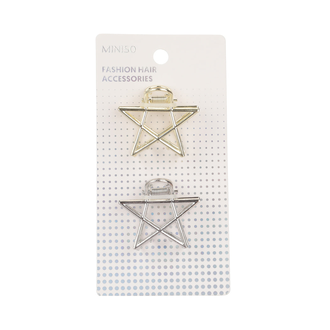 MINISO Fashion Series Stars Flower Hair Claw Clips (2 pcs) – Miniso ...