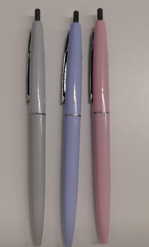 MINISO 0.7mm Blue-ink Gel Pen (3 Assorted Barrels: Blue, Pink, Gray ...