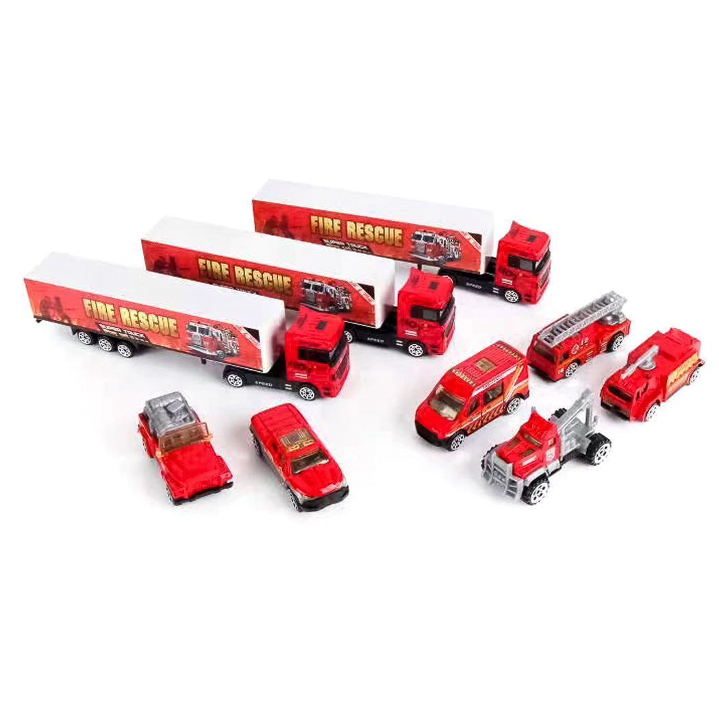 MINISO Alloy Inertia Truck (3 pcs) (3 Assorted Models)(Fire Truck ...