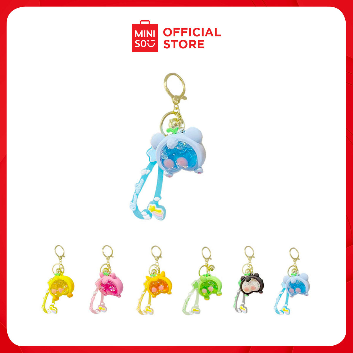 MINISO Tushie Series Liquid Keychain – Miniso Philippines Official