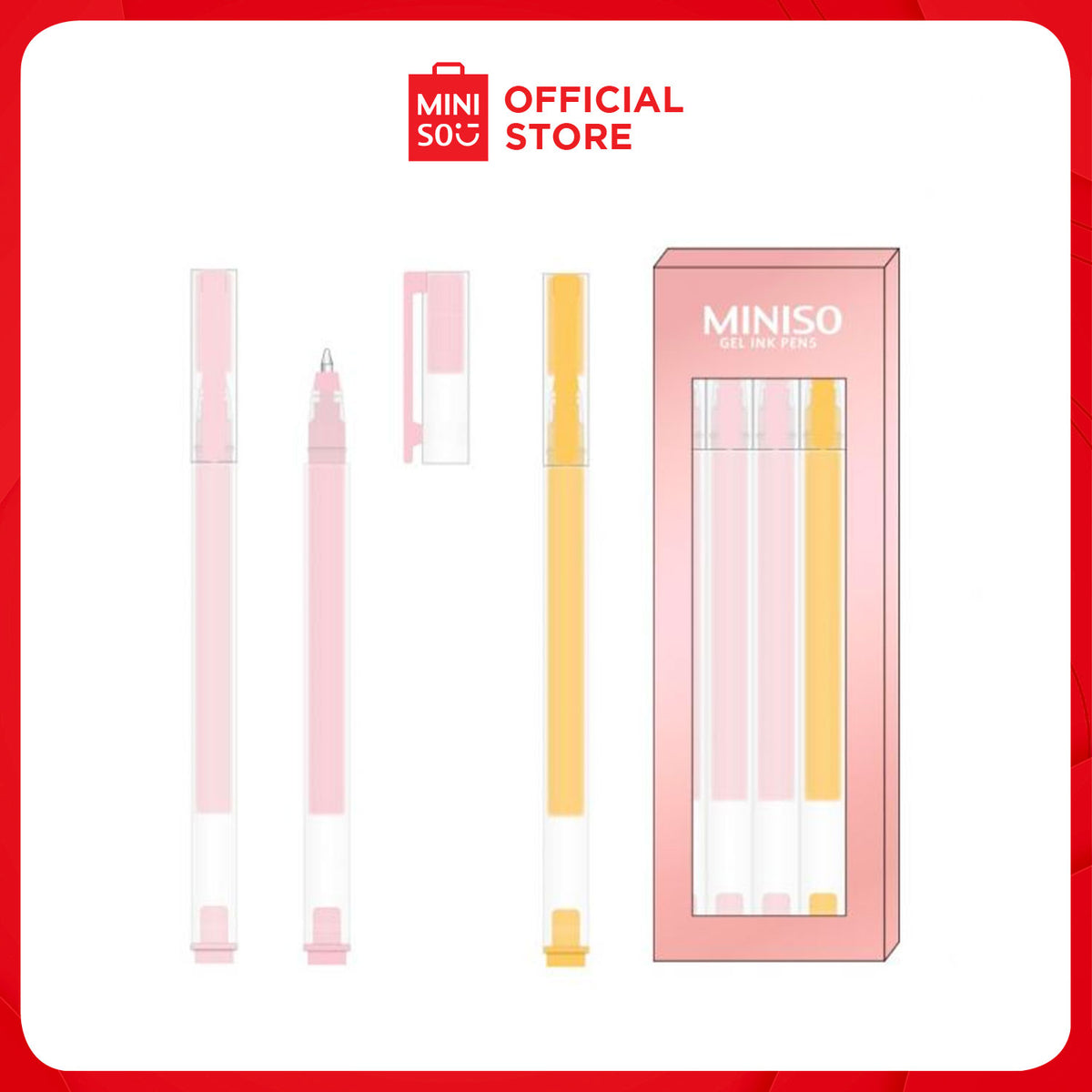 MINISO Rose Gold Series Gel Pen (5 Pieces) PDQ – Miniso Philippines ...