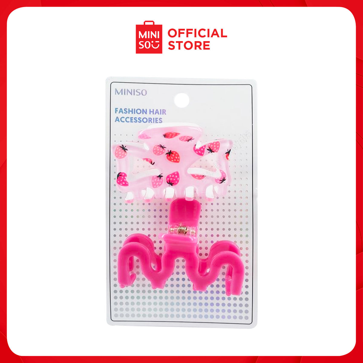 MINISO Strawberry Hair Claw Clips (2 pcs) – Miniso Philippines Official
