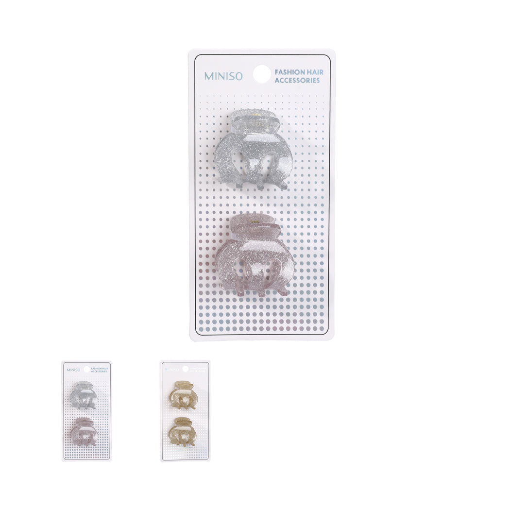 MINISO Medium Shiny Hair Claw Clips (2 pcs) – Miniso Philippines Official
