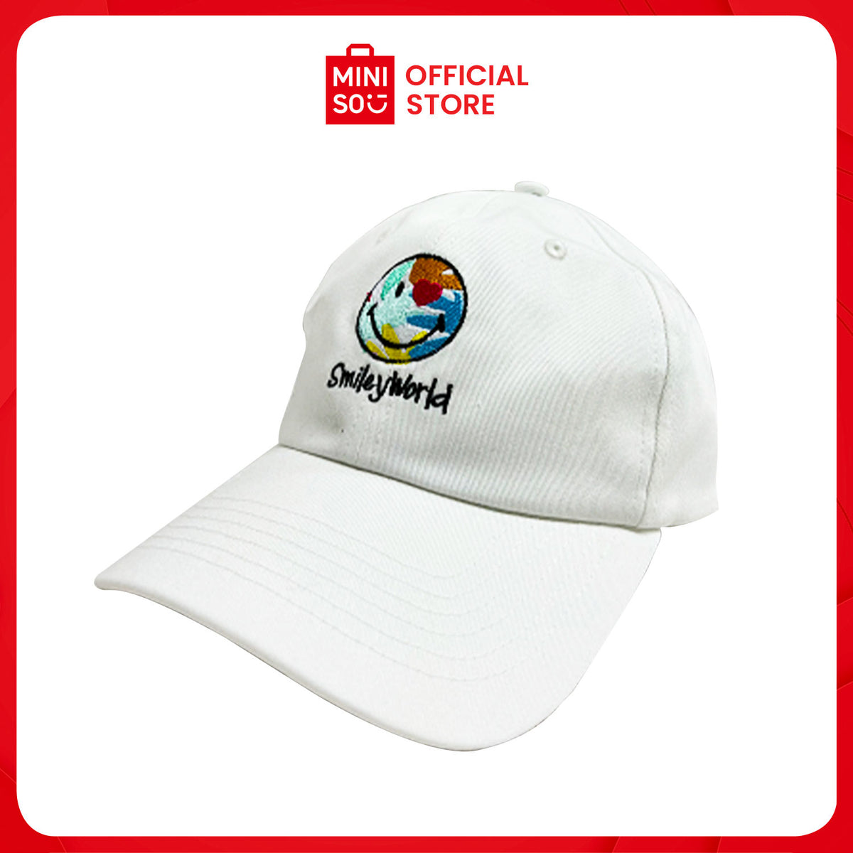 MINISO Smiley Collection Baseball Cap White – Miniso Philippines Official