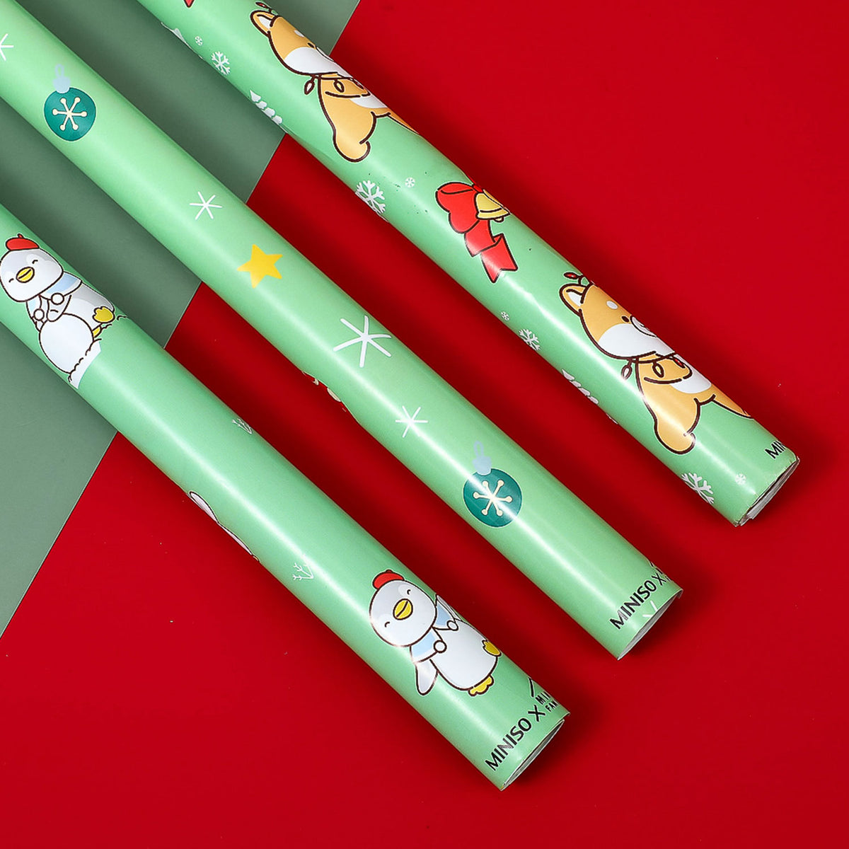 MINISO Mini Family Series Wrapping Papers 70x100cm Green – Miniso ...
