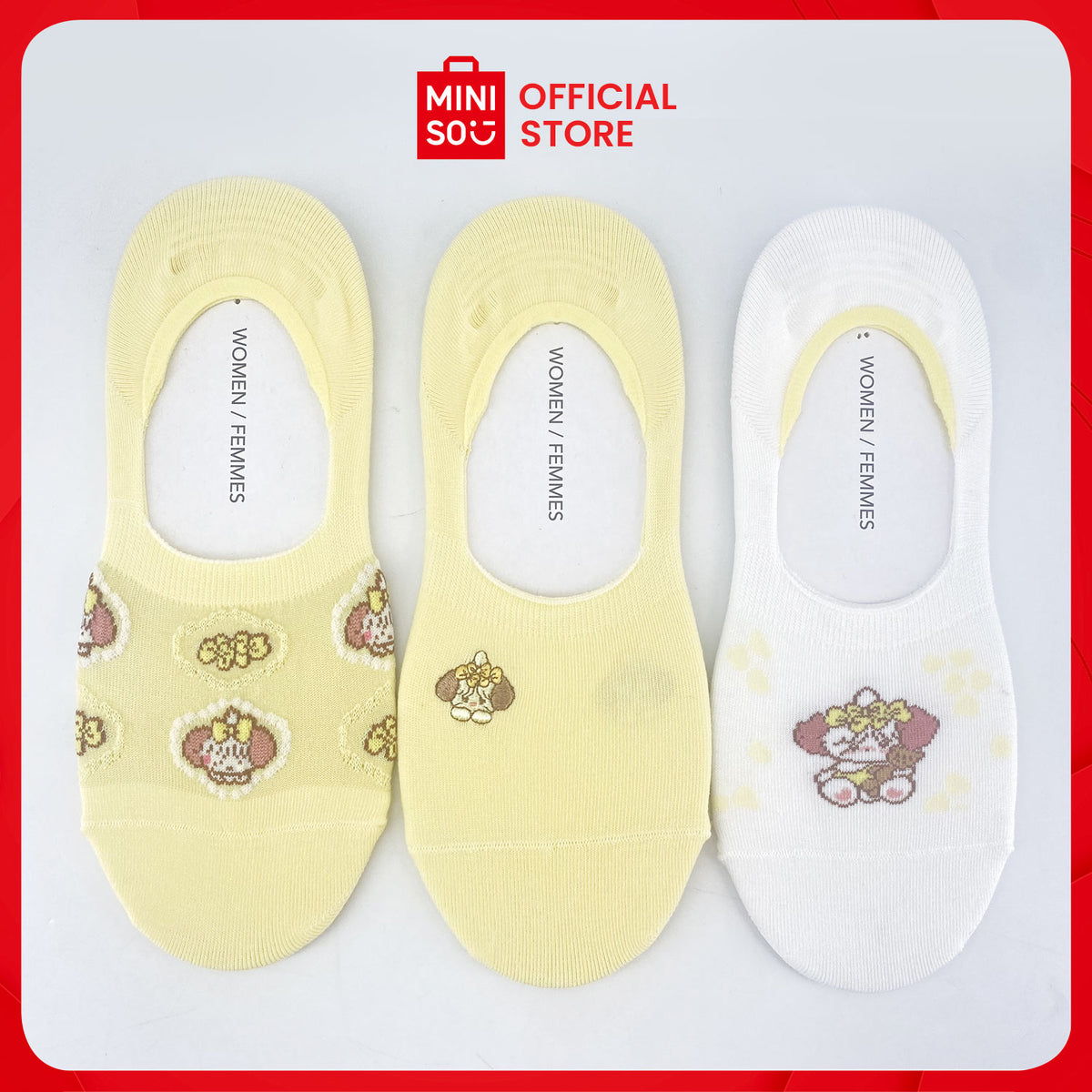 MINISO MIKKO Collection Yellow Low-cut Socks (1 Pair) – Miniso ...