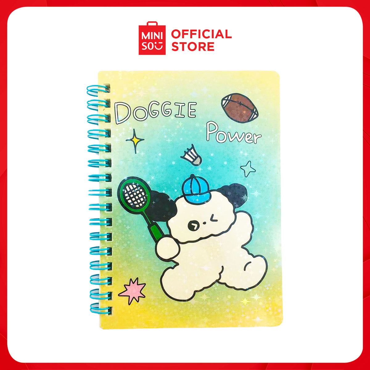 MINISO Doggie Power Collection Puff A6 Wire-bound Book (64 Sheets) PDQ ...