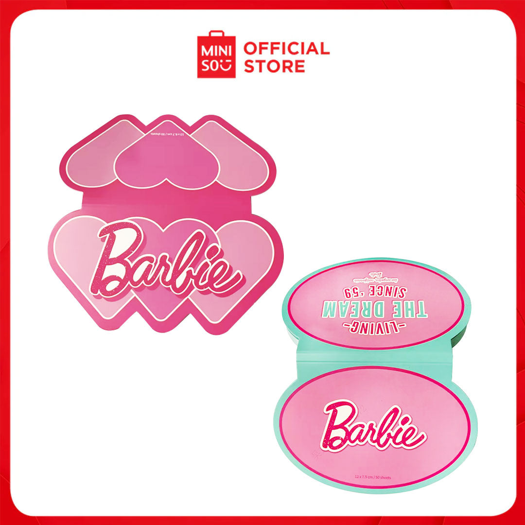 MINISO Barbie Shining Collection Figure Note Pad (50 Sheets) (A) (2 As ...