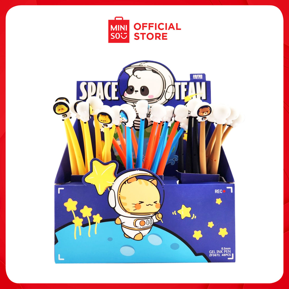 MINISO Mini Pen Series Figure Shaking Gel Pen (0.5mm, Black) (6 Assort ...