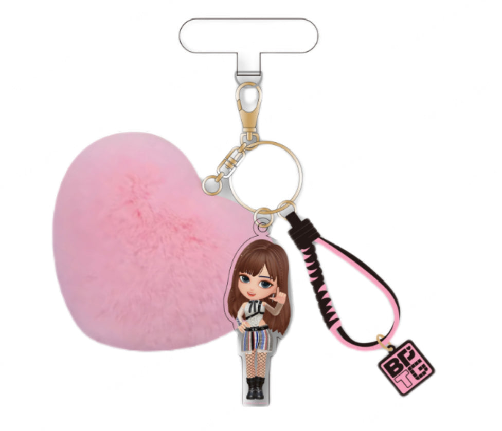 MINISO BPTG Acrylic Plush Ball Phone Pendant JENNIE – Miniso ...