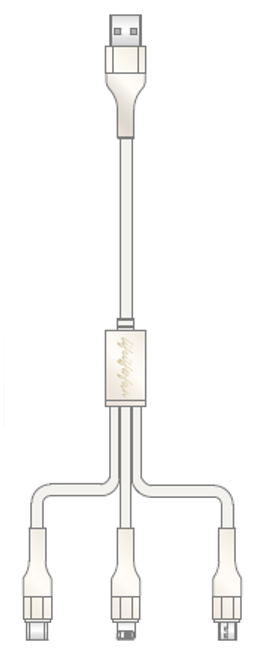 MINISO Life is for Fun Series 3 in 1 USB Cable White – Miniso ...