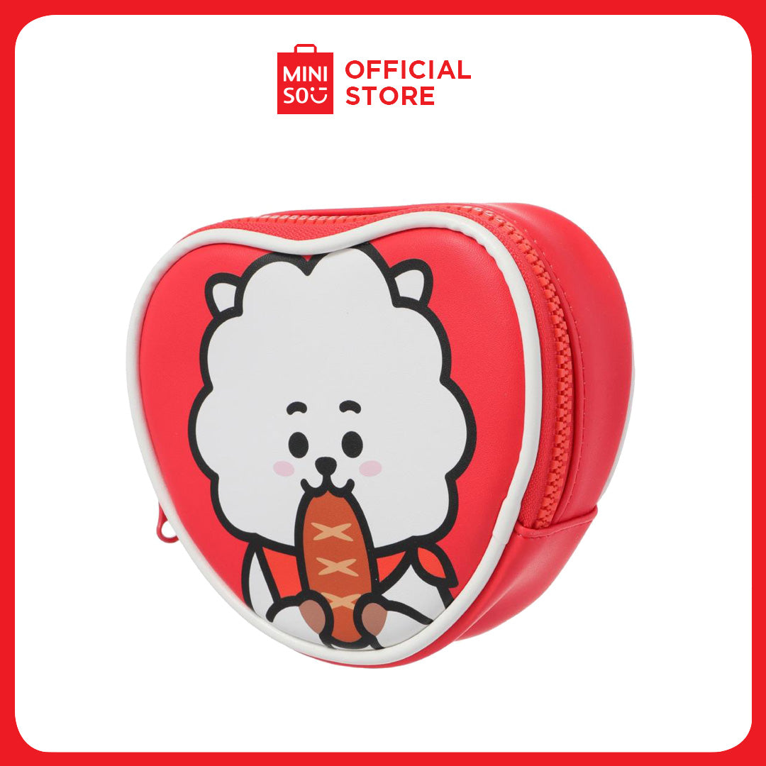 MINISO BT21 Collection Contrast Color Heart Shape Coin Purse (RJ ...