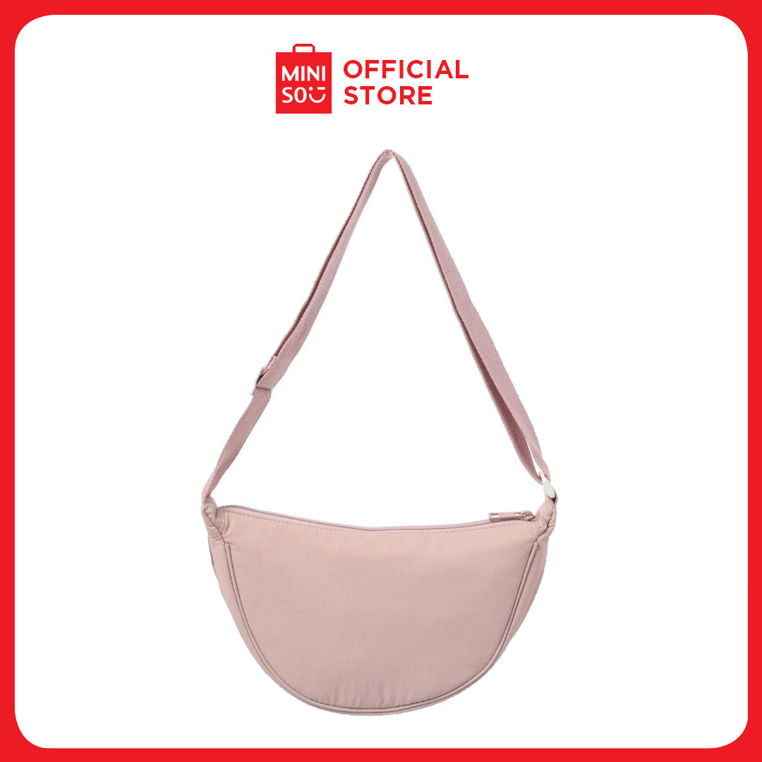 MINISO Simple Dumpling Crossbody Bag (Pink) – Miniso Philippines Official