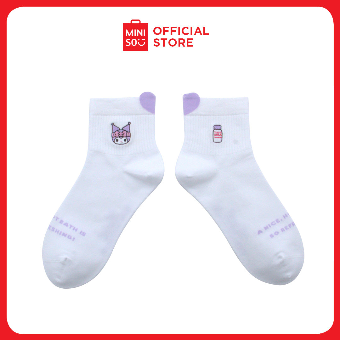 MINISO Kuromi Hearts Crew Socks – Miniso Philippines Official