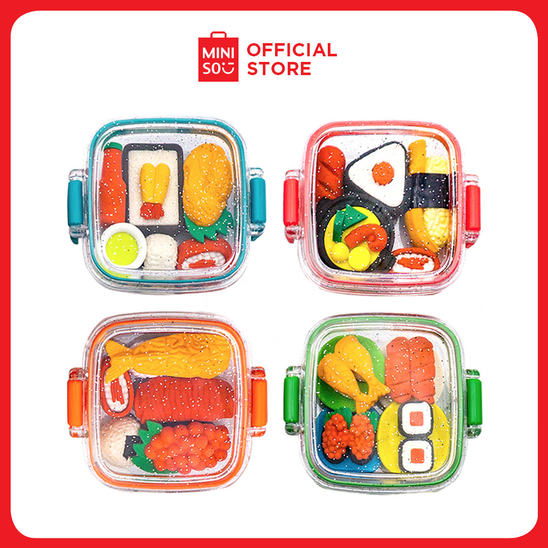 MINISO Boxed Eraser Collection Sushi Eraser (4 Assorted Models ...
