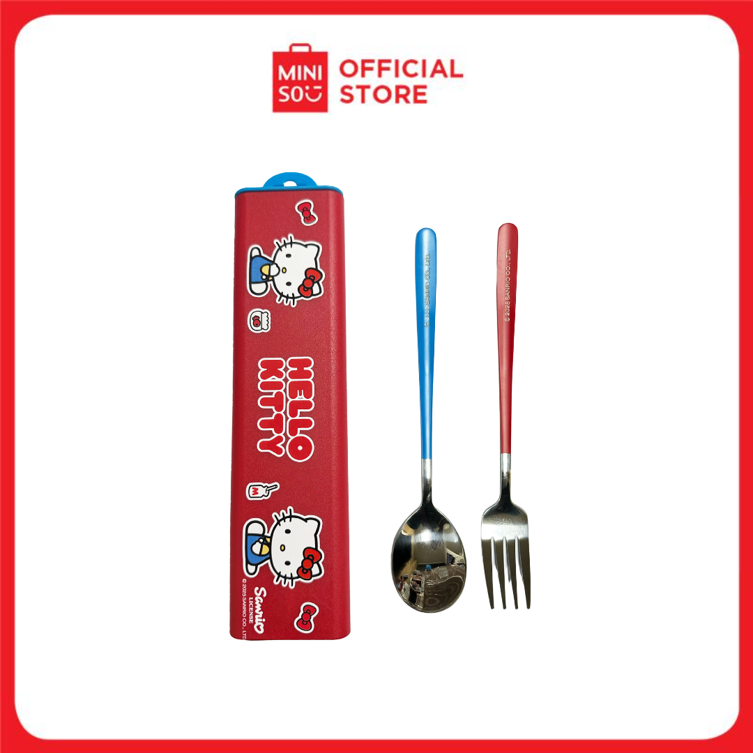MINISO Hello Kitty Classic Style Flatware Set (Fork & Spoon) – Miniso ...