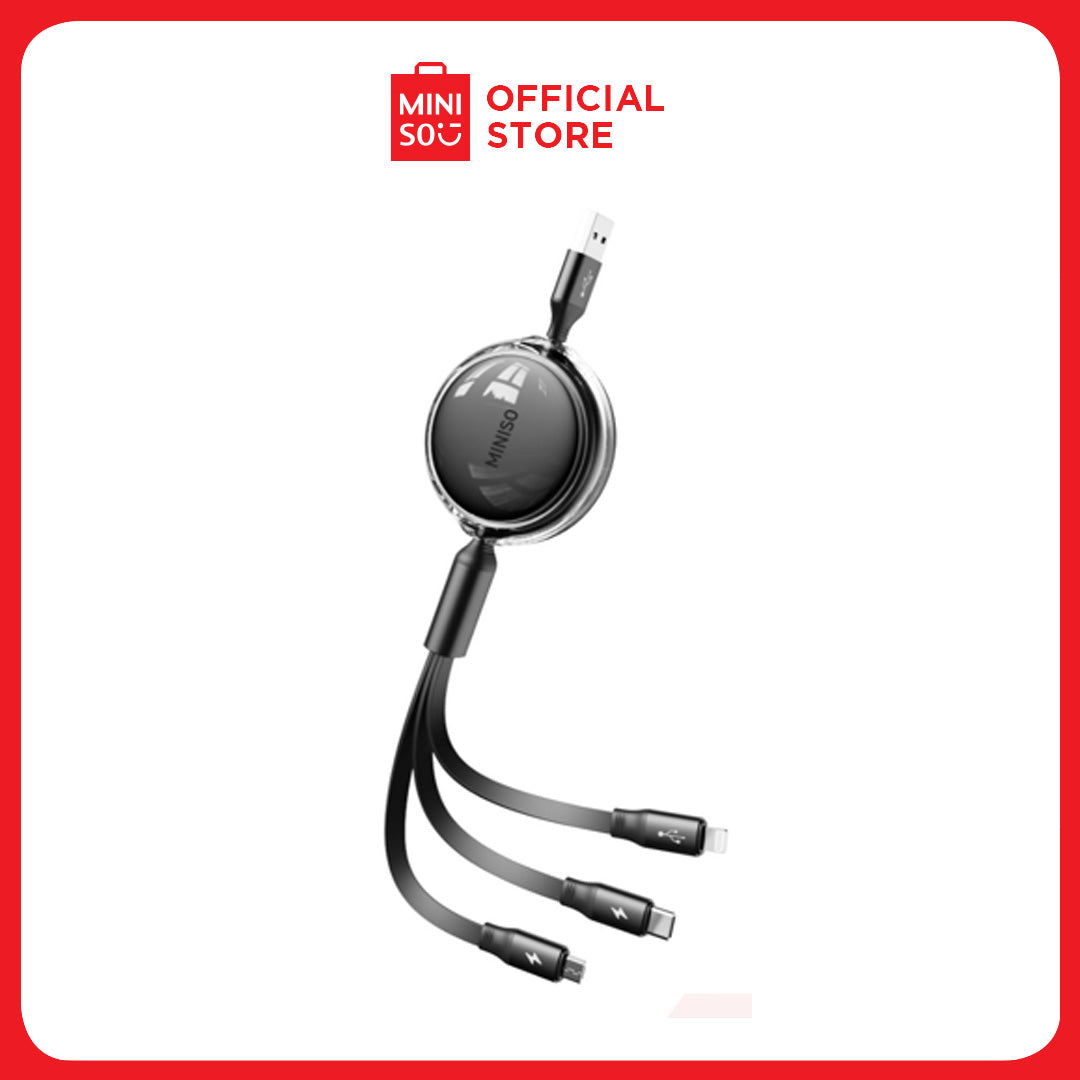 MINISO Ice Brick Series 2.0 3-in-1 USB Cable (Black) – Miniso ...