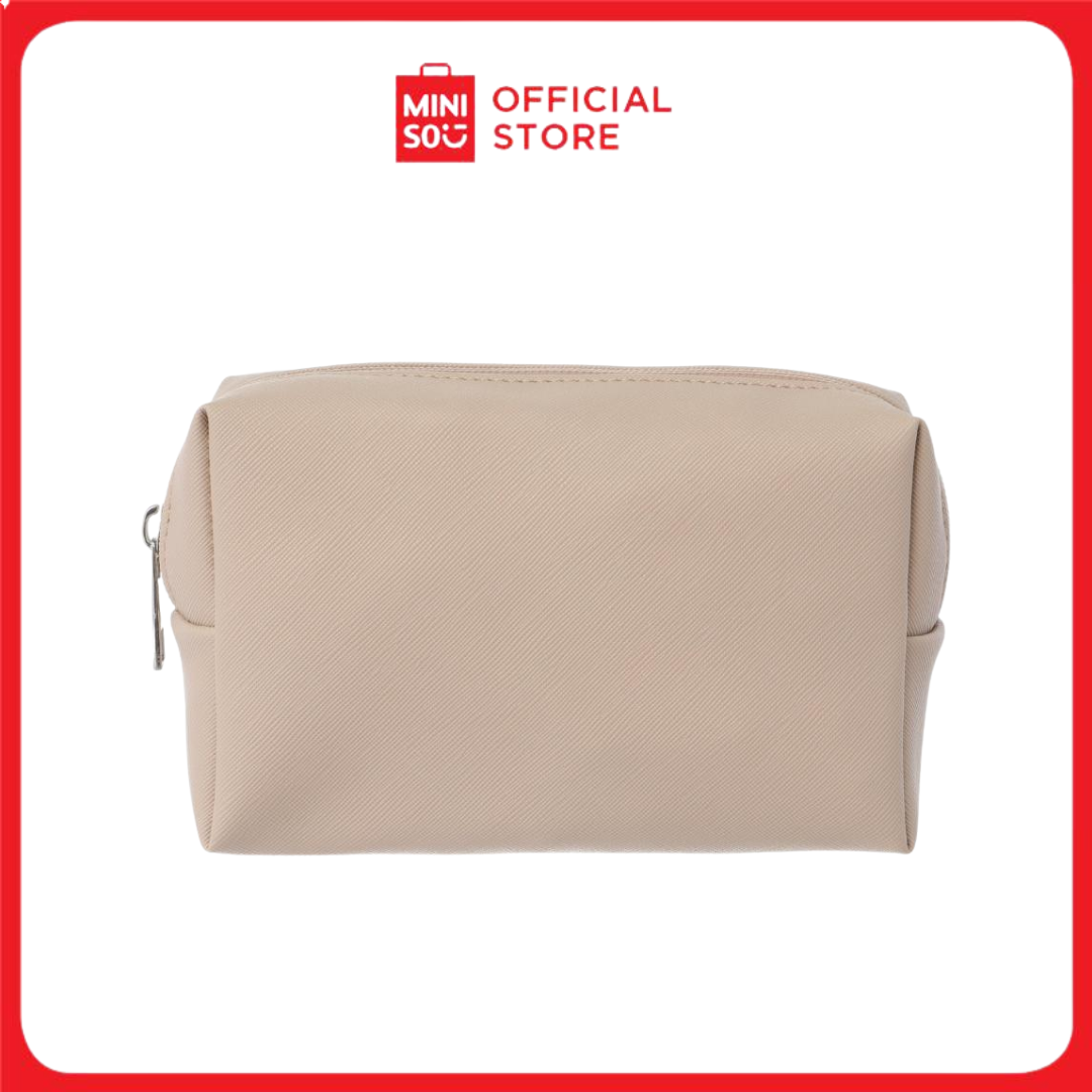 MINISO Basic Solid Color Small Square Cosmetic Bag(Off-White) – Miniso ...