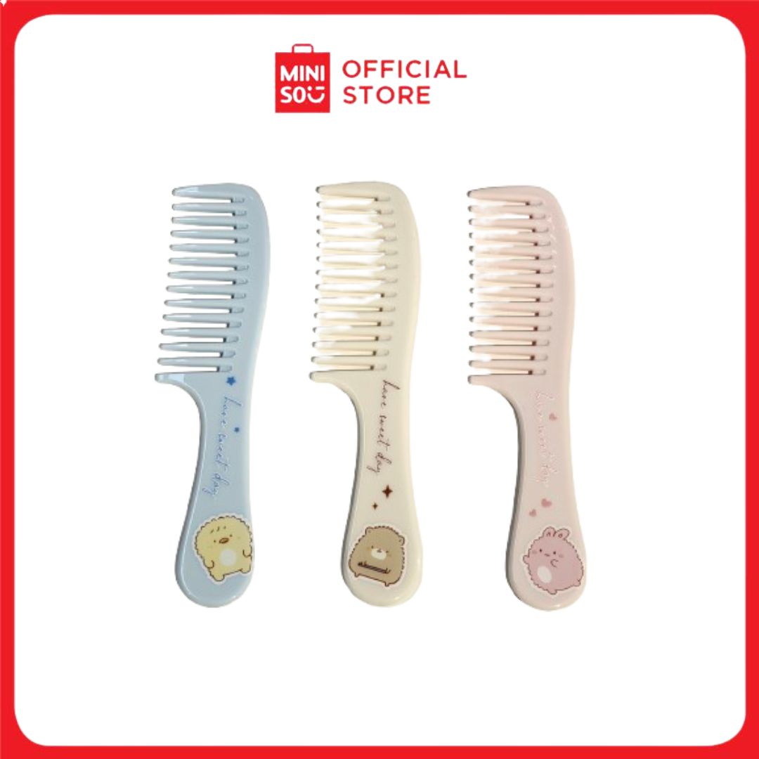 MINISO Lovely Series Wide Tooth Comb (One Random Color) – Miniso ...